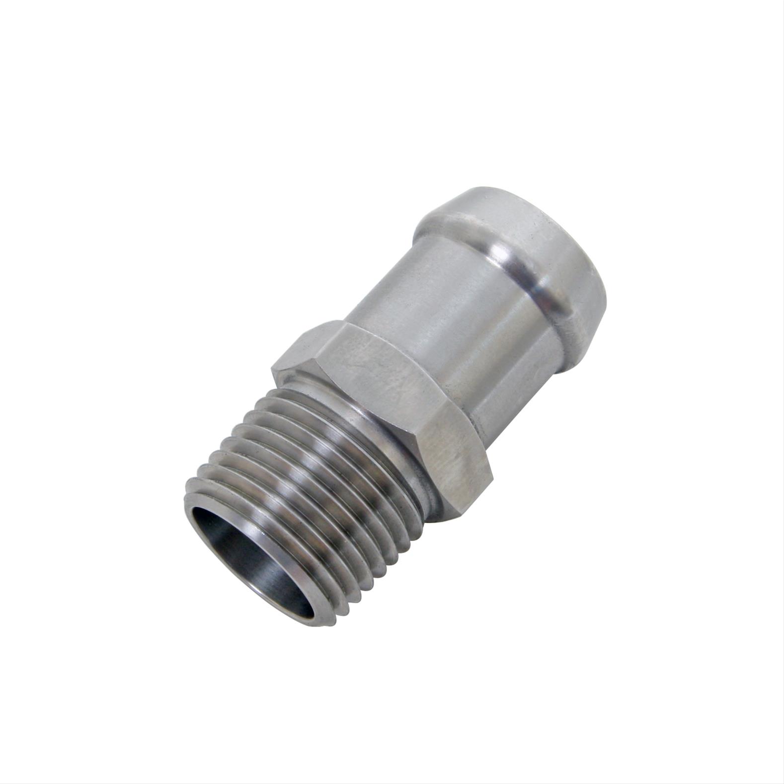 JAK Products Slangnippel. ROSTFRI. Rak. Slang ø 3/4. NPT 1/2.