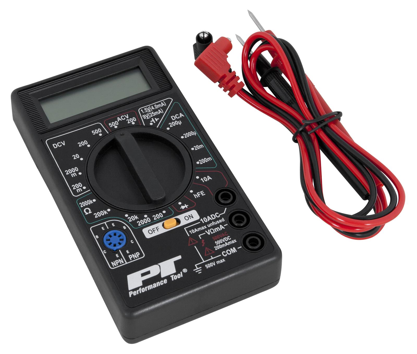 Performance Tool Digital Multimeter.