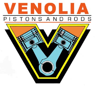 Venolia Custom Made Smidda Kolvar samt Ringar. Chevrolet 454 cu.in. V8.